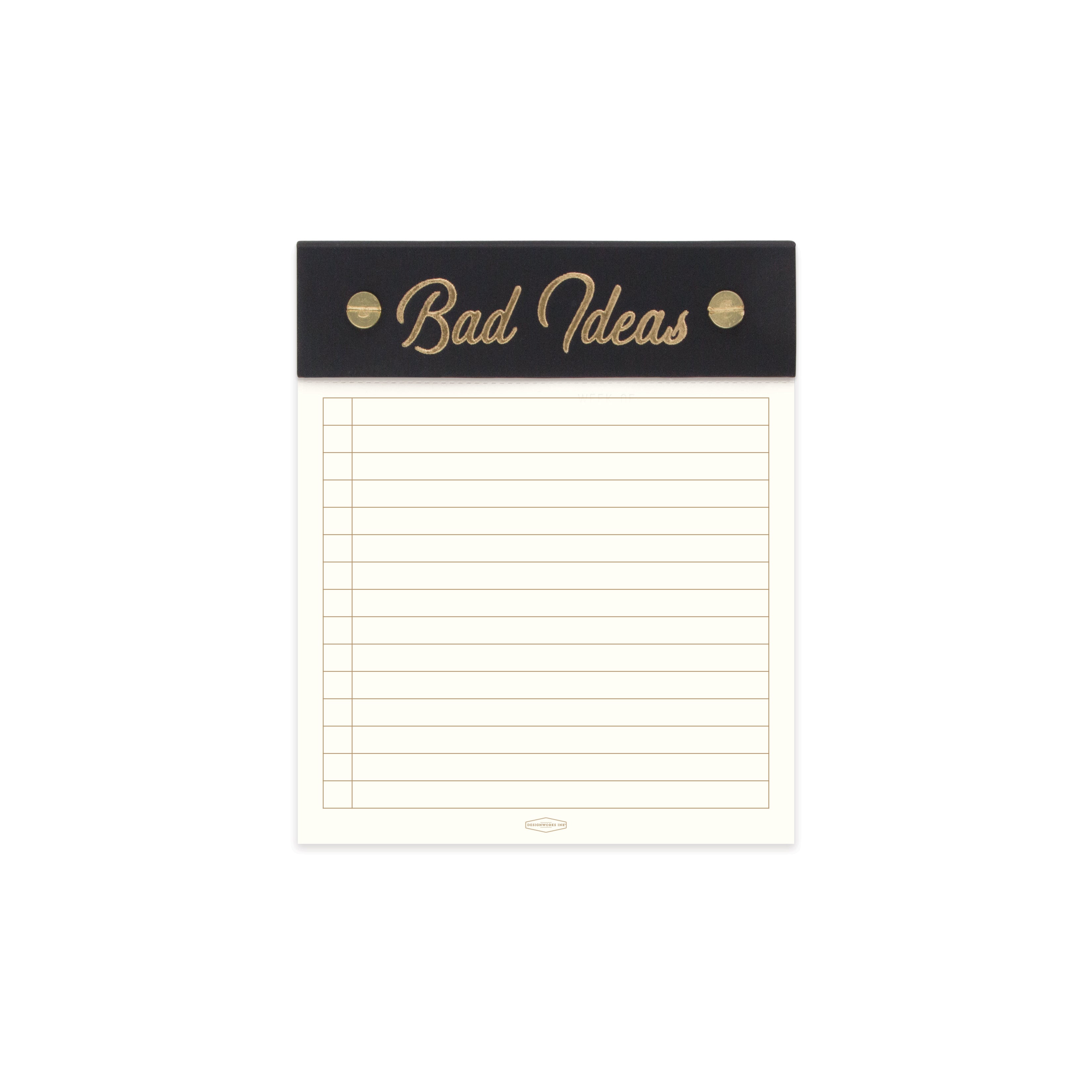 Bad Ideas Post Bound Notepad With Cloth Header – Desert Sol