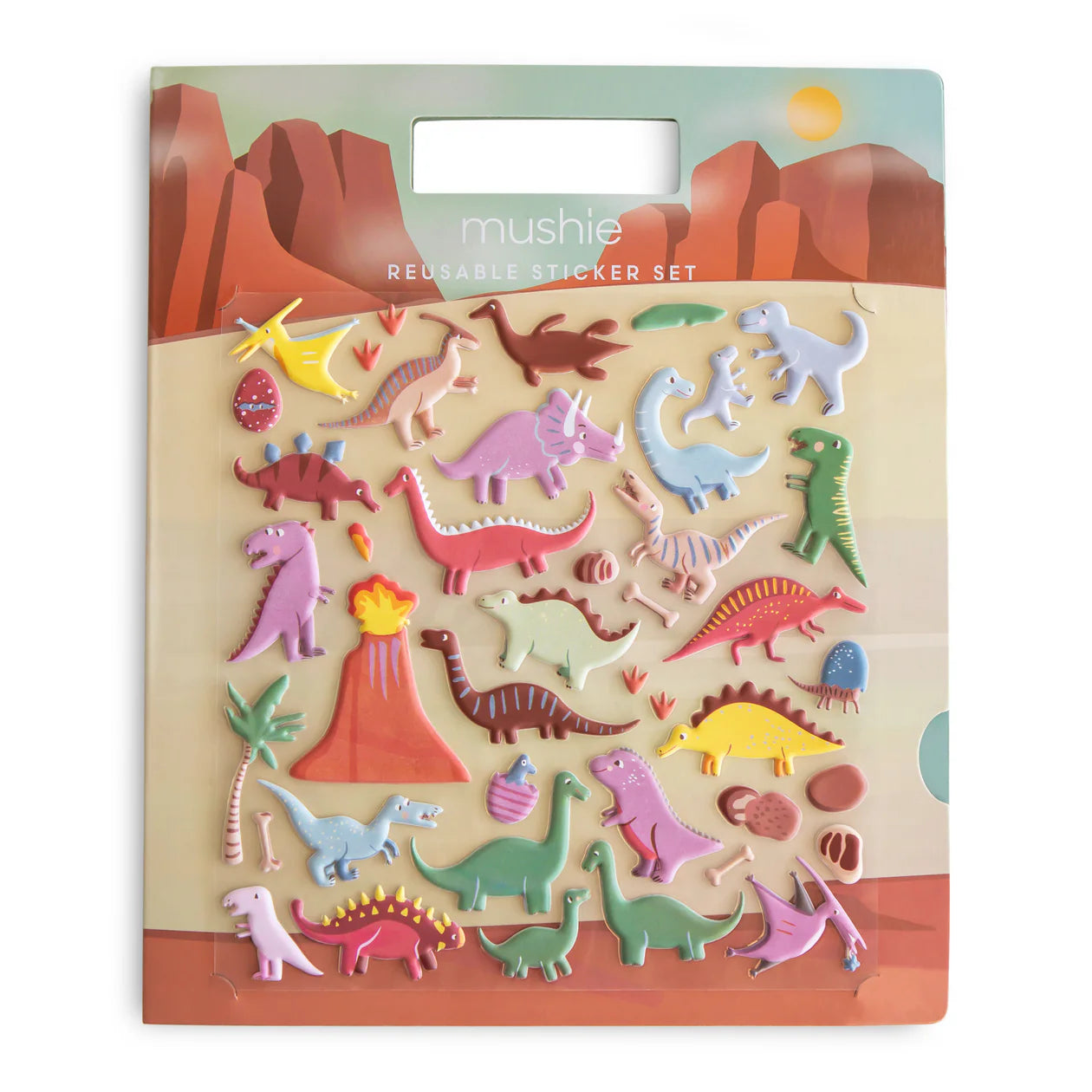 Reusable Dino Sticker Set – Desert Sol